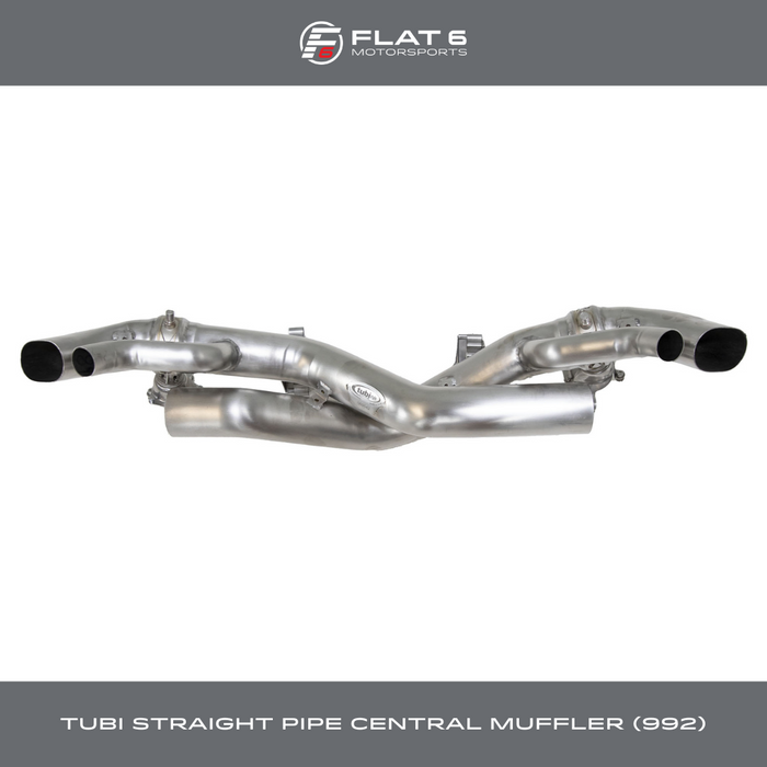 Tubi Style Straight Pipe Central Muffler (992 Turbo / Carrera)