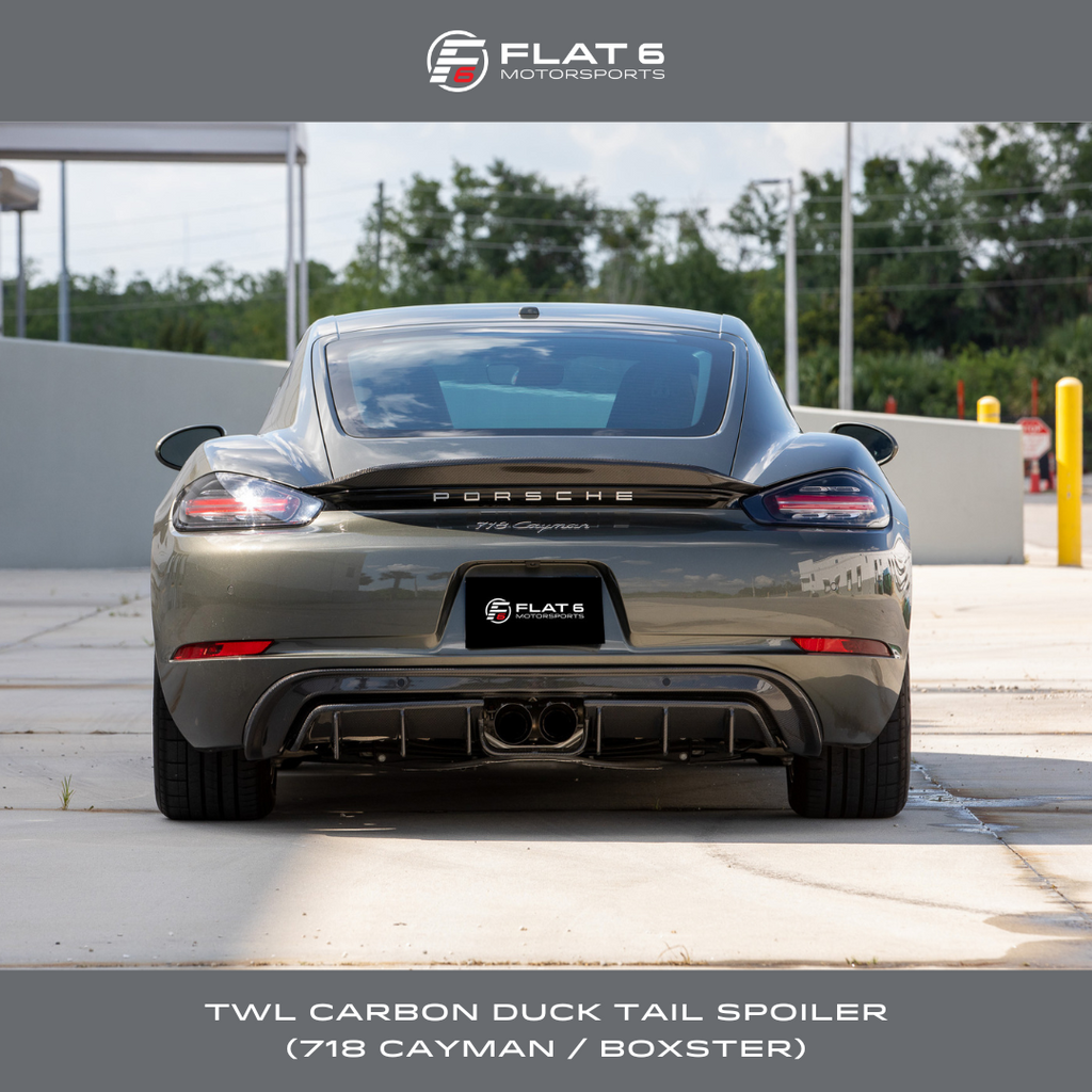 TWL Carbon 718 Ducktail Spoiler | Flat 6 Motorsports