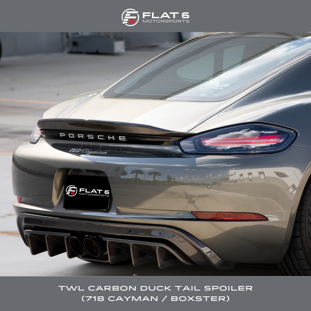 TWL Carbon 718 Ducktail Spoiler | Flat 6 Motorsports