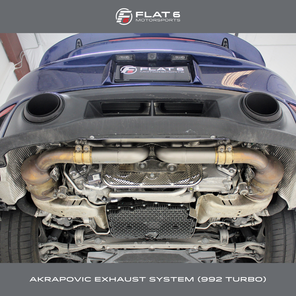 Akrapovic Slip-On Racing Exhaust for 992 Turbo
