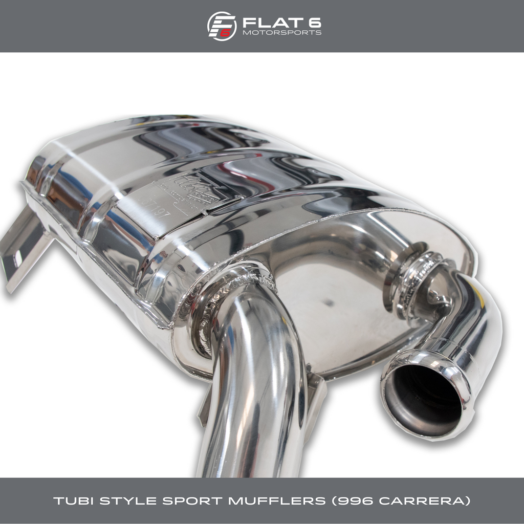 Tubi Style Porsche 996 Sport Mufflers | Flat 6 Motorsports
