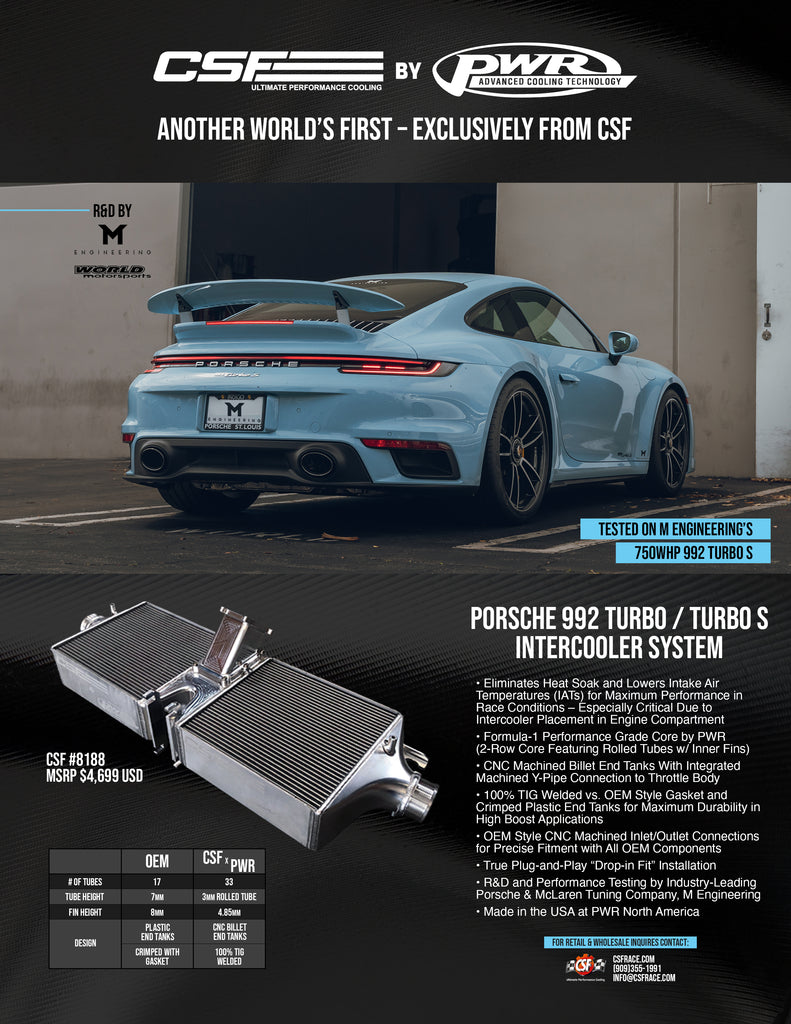 CSF Radiators - High-Performance Intercooler System (992 Turbo / 992.2