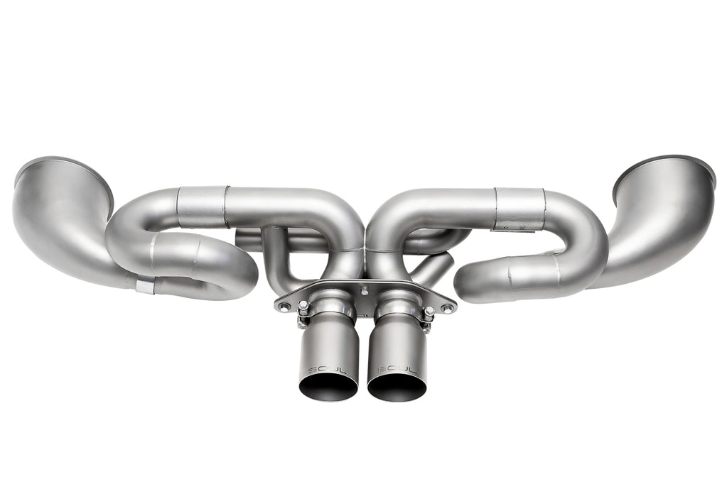 992 Exhaust — Tagged "Model: 992 GT3"