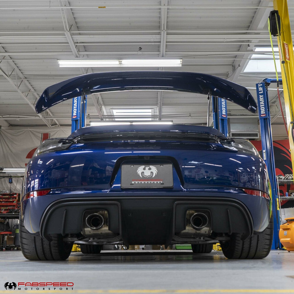 Fabspeed 718 GT4 Wing Risers | Flat 6 Motorsports