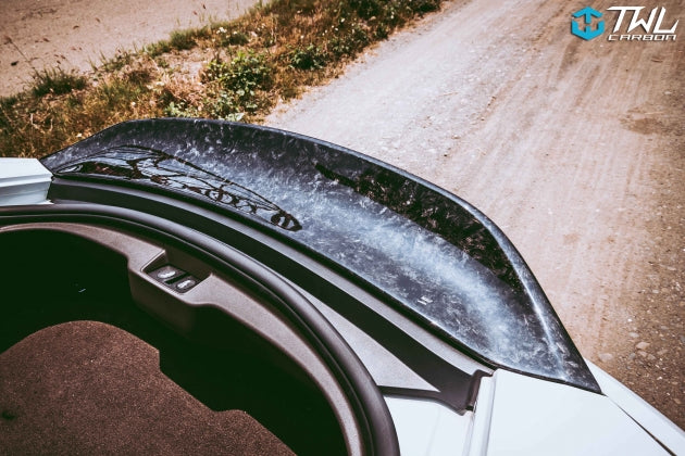 TWL Carbon - Forged Carbon Duck Tail Spoiler (Cayman / Boxster 718)