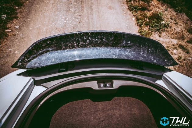 TWL Carbon - Forged Carbon Duck Tail Spoiler (Cayman / Boxster 718)